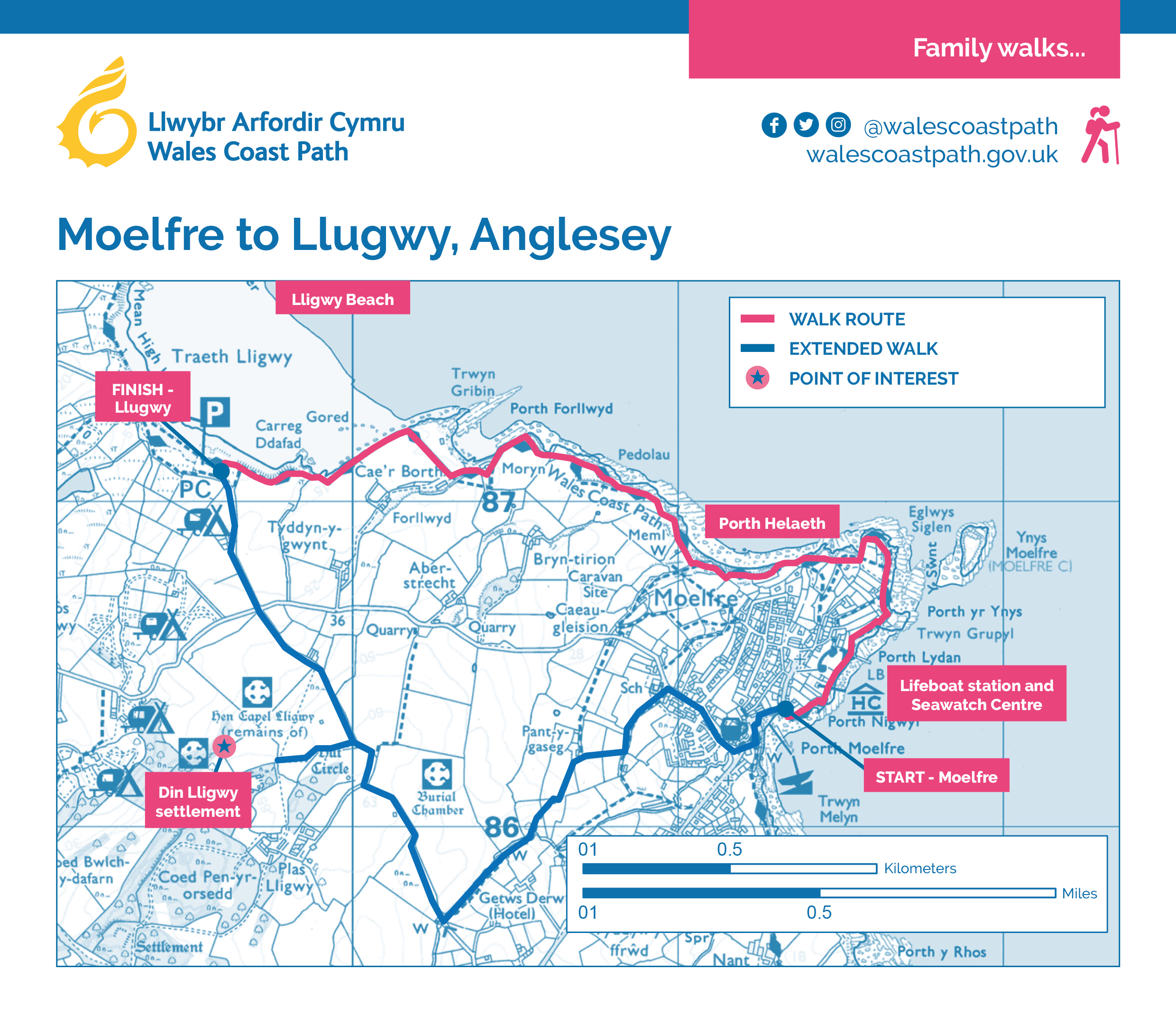 Wales Coast Path / Moelfre to Llugwy, Isle of Anglesey