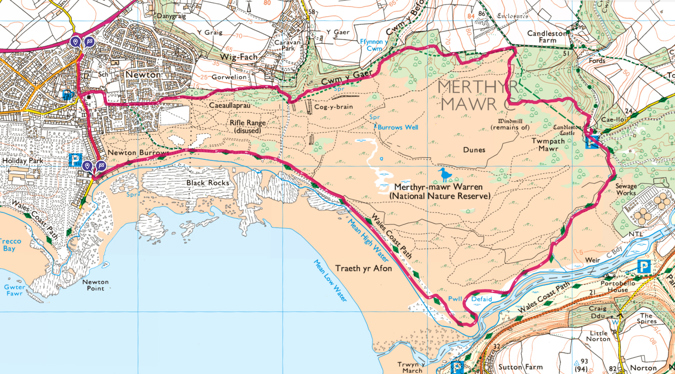 Wales Coast Path / Porthcawl and Merthyr Mawr